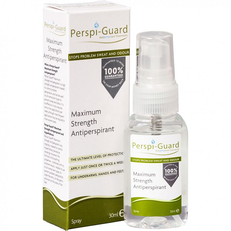 Perspi Guard Maximum Strength Antiperspirant Spray (30ml) :: Sports ...