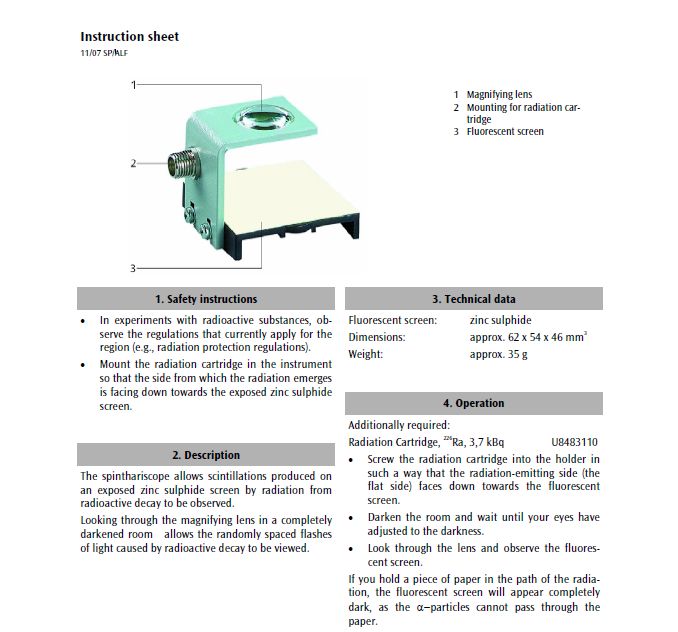 Spinthariscope | Health and Care