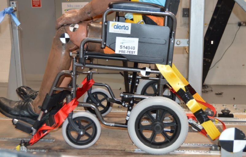 2x Alerta Medical Crash-Tested Wheelchairs | Health and Care