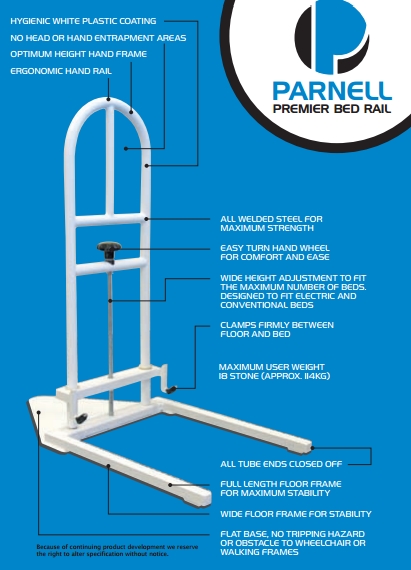 Parnell Premier Bed Rail :: Sports Supports | Mobility | Healthcare ...