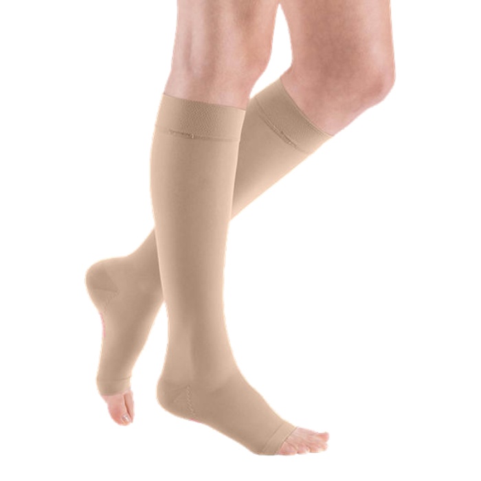 Medi Mediven Plus Class 2 Beige Below Knee Compression Stockings with ...