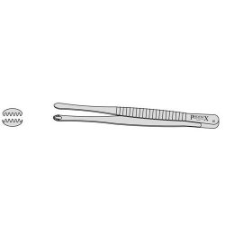 Russian Pattern Dissecting Forceps Oval Toothed End 200mm Straight ...