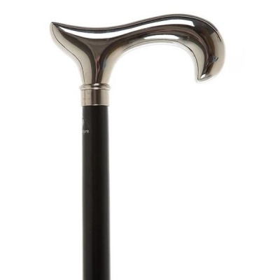 Black Beech Cane w/ Nickel Derby Handle | Health and Care
