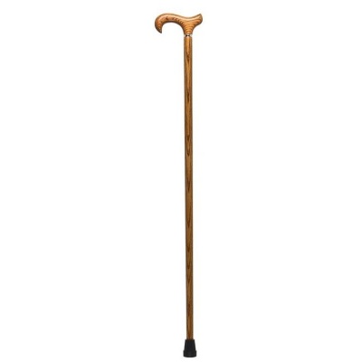 Ash Cane w/ Derby Handle and Chrome Collar | Health and Care
