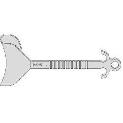 Doyen Retractor Small Ring Handles 95mm Width Blade 215mm | Health and Care