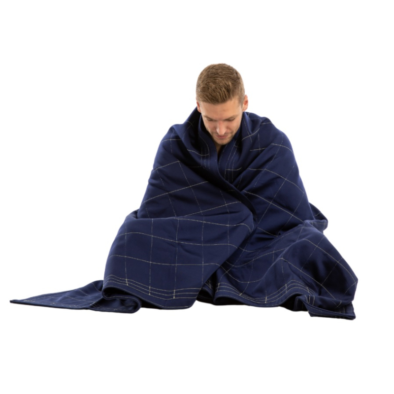 Tetcon Square Anti-Suicide Pillow (Navy) | Health and Care