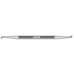 House Aural Curette Double Ended Angled 1.5mm And 1.8mm Spoon 180mm ...