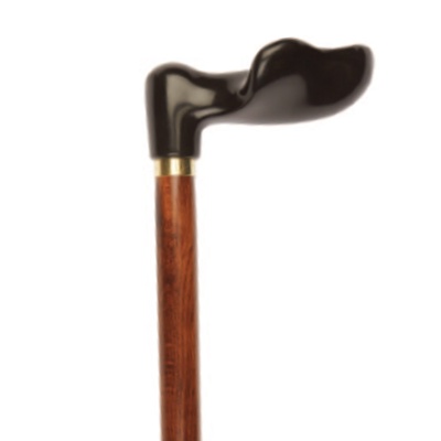 Wood Effect Fischer Handle Walking Stick | Health and Care