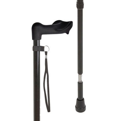 Anatomical Height-Adjustable Walking Stick with Shock Absorber | Health ...