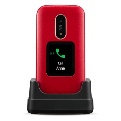 Doro 6880 Simple Clamshell Mobile (Red) | Health and Care