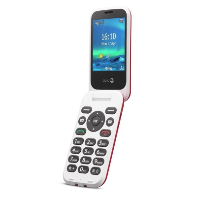 Doro 6880 Simple Clamshell Mobile (Red) | Health and Care