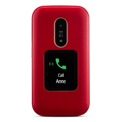 Doro 6880 Simple Clamshell Mobile (Red) | Health and Care