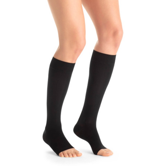 JOBST Elvarex Compression Class 2 Chap Style Beige Open Toe Compression ...