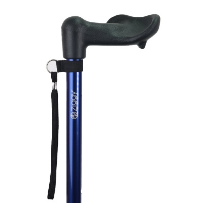 Black Adjustable Anatomical Walking Stick | Health and Care