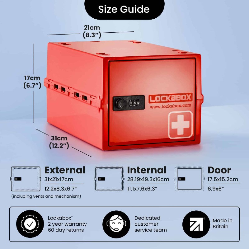 Lockabox One™ Medicine Box (Medi Blue) | Health and Care