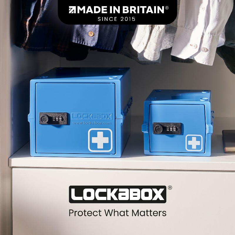 Lockabox One™ Medicine Box (Medi Blue) | Health and Care