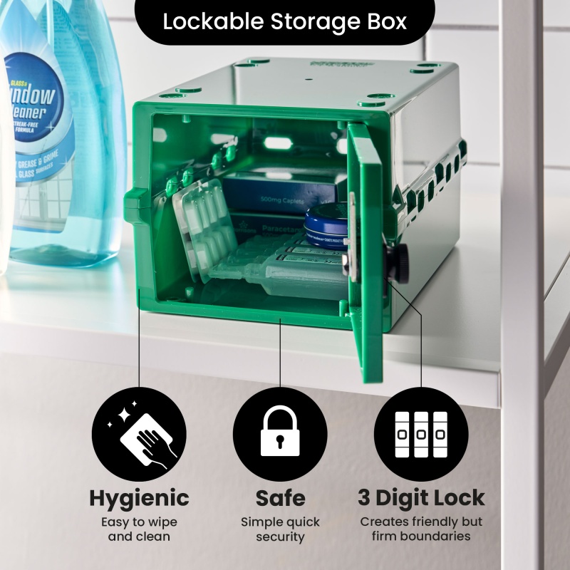 Lockabox One™ Medicine Box (Medi Blue) | Health and Care