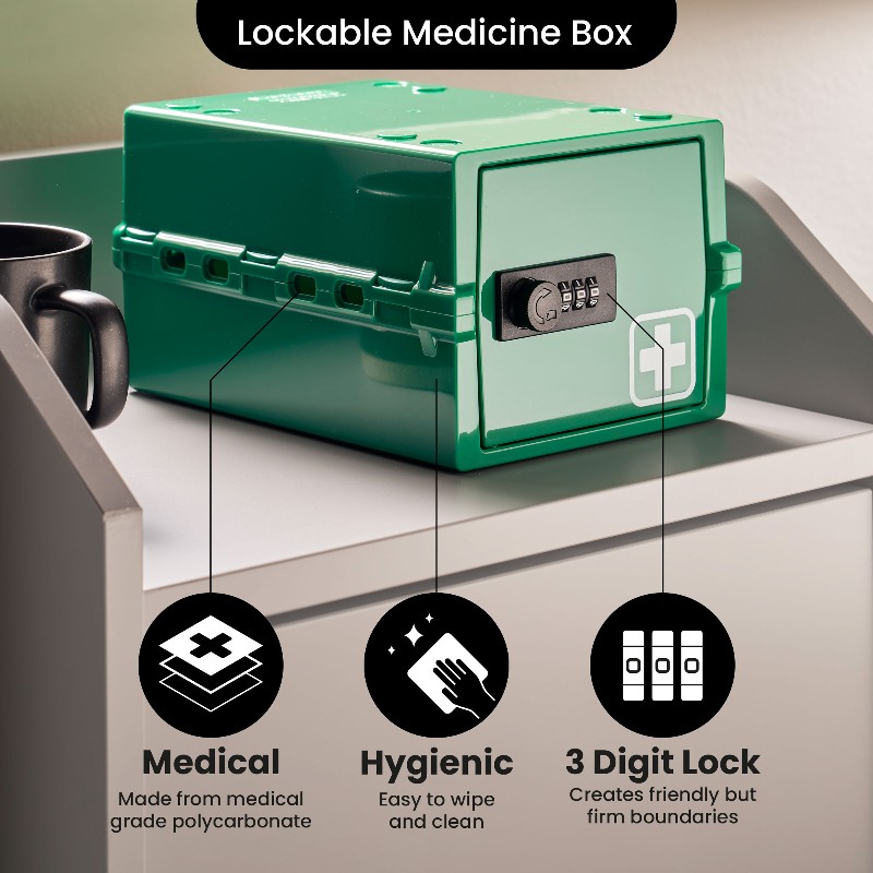 Lockabox One™ Medicine Box (Medi Blue) | Health and Care