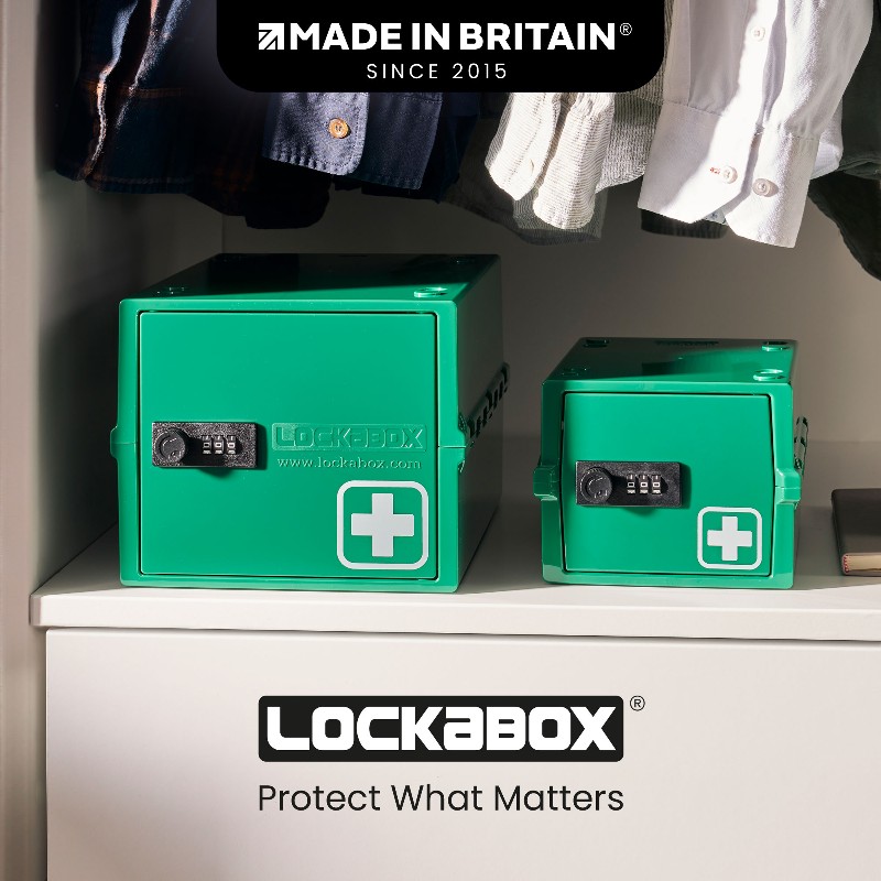 Lockabox One™ Medicine Box (Medi Blue) | Health and Care