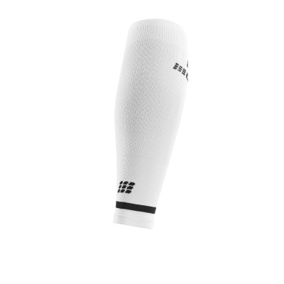 CEP White Compression Running Calf Sleeves | Health and Care