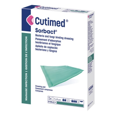 Cutimed Siltec Sorbact Sacrum Pressure Ulcer Dressing - Box of 5 ...
