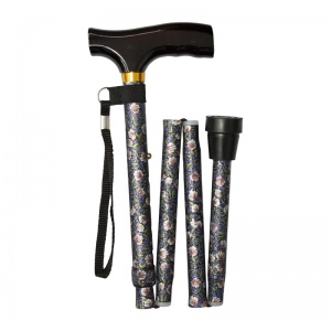 Homecraft Wild Rose Folding Walking Stick | Health and Care