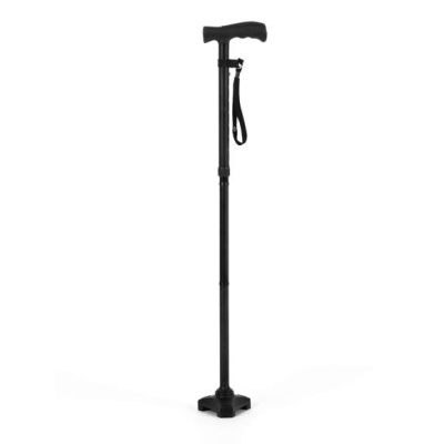 HurryCane Folding Walking Stick (Black) | Health and Care