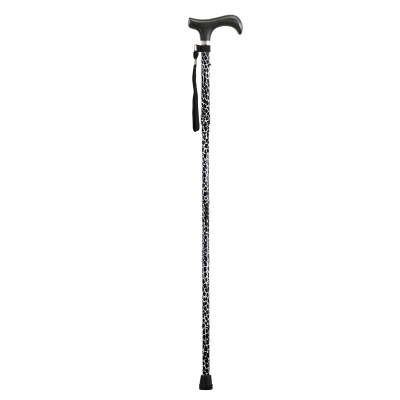 Zebra Print Mini Folding Walking Stick | Health and Care