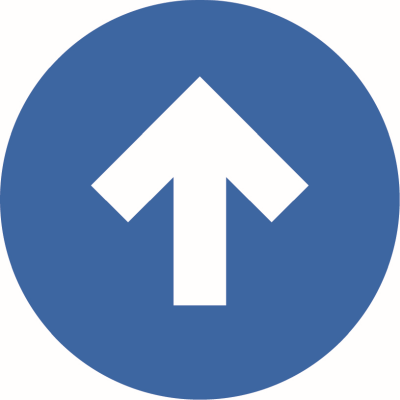 5-Pack of Social Distancing Arrow Stickers | Health and Care