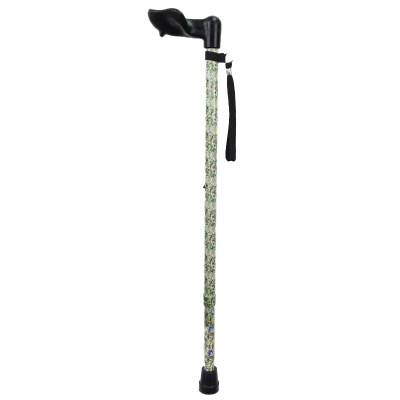 Black Adjustable Anatomical Walking Stick | Health and Care
