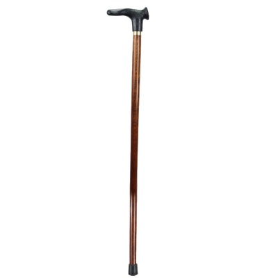 Wooden Anatomical-Handle Cane (Right) | Health and Care