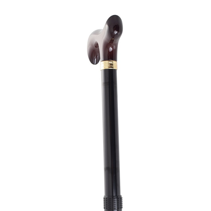 Easy-Folding White Derby Walking Stick | Health and Care