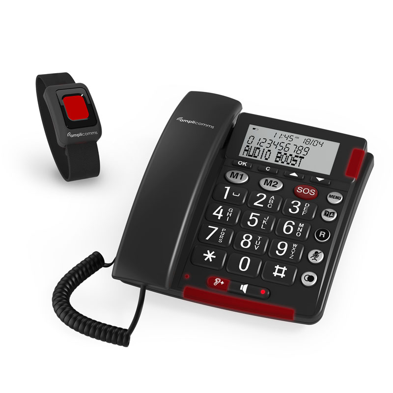 Amplicomms BigTel 50 Big Button phone & Alarm | Health and Care