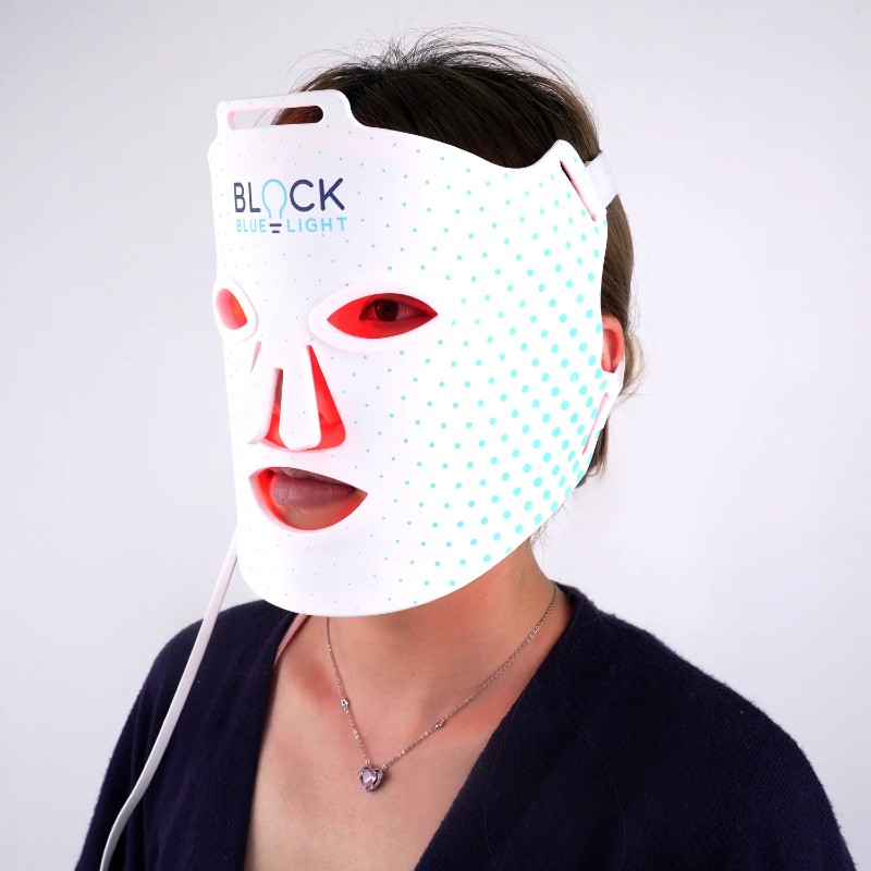 BlockBlueLight Red Light Therapy Face Mask | Health and Care