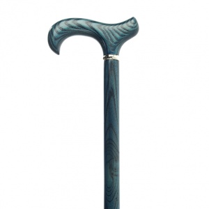 Blue Ash Cane with Chrome Fritz Handle | Health and Care