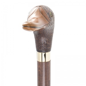 Brown Duck-Head Hardwood Cane | Health and Care