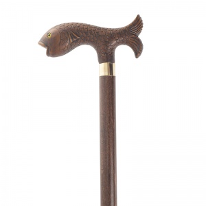 Brown Fish Hardwood Cane | Health and Care