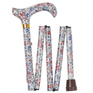 Zebra Print Mini Folding Walking Stick | Health and Care