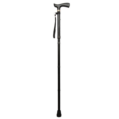 Economy Long Folding Black Walking Stick | Health and Care