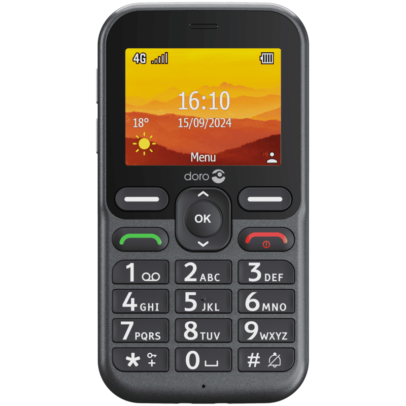 Doro 1380 Easy Mobile Phone (Red) | Health and Care