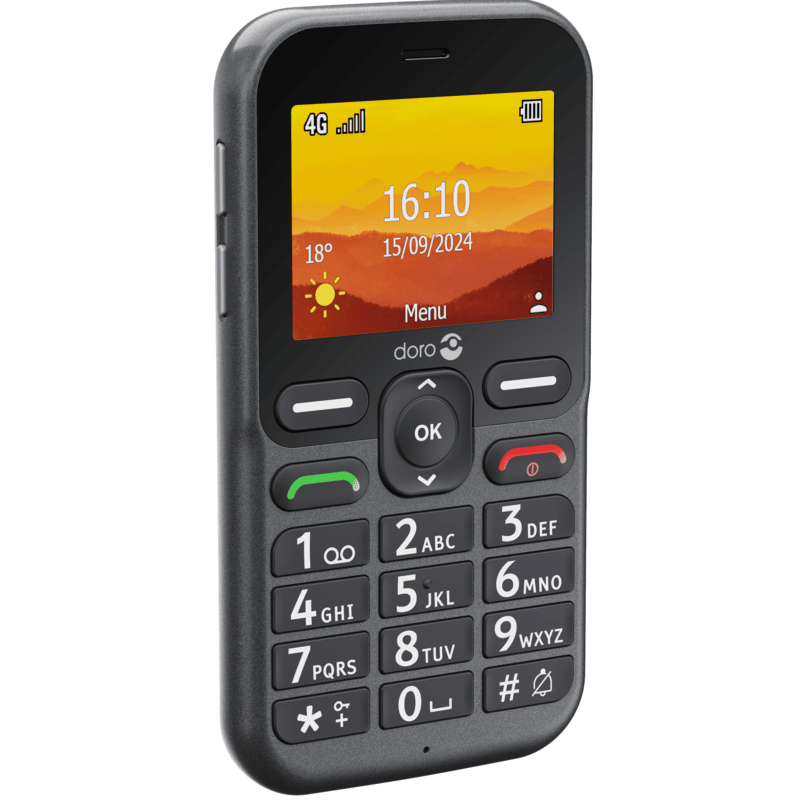 Doro 1380 Easy Mobile Phone (Red) | Health and Care