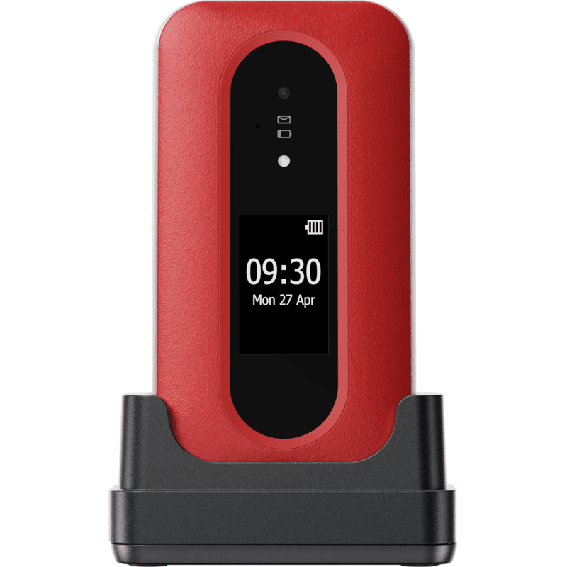 Doro 1380 Easy Mobile Phone (Red) | Health and Care