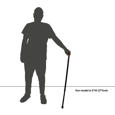 Fischer Handle Extending Cane for Left Hand | Health and Care