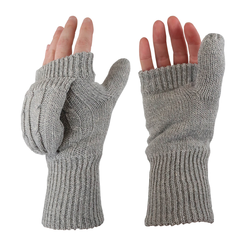 Heat Holders Ladies Light Grey Mittens | Health and Care