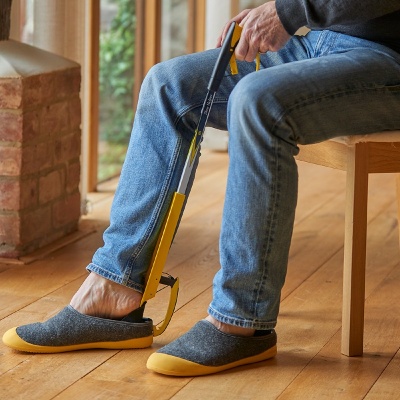 Shoe-Helper Long Shoe Horn and Grabber Stick | Health and Care