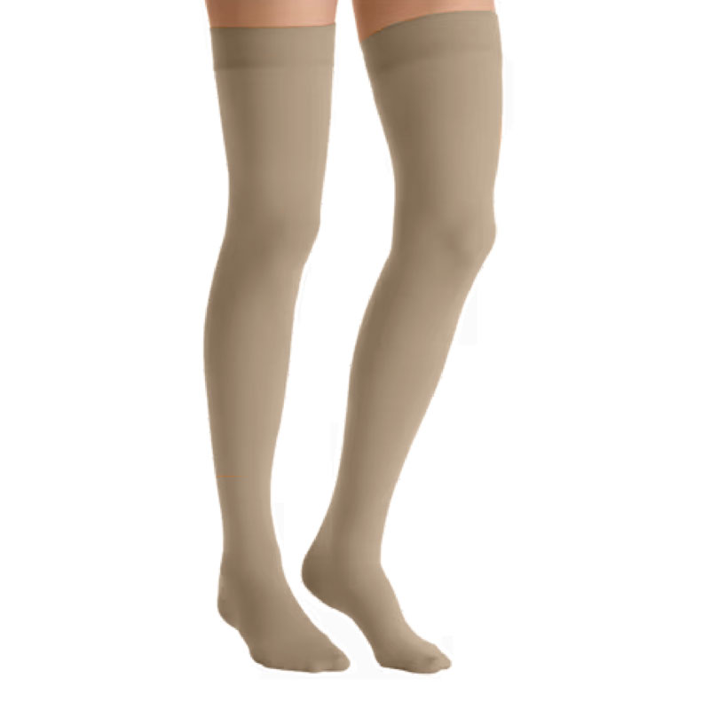 JOBST Opaque Compression Class 1 (18 - 21mmHg) Thigh High Amber Closed ...