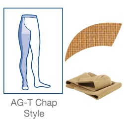 JOBST Elvarex Compression Class 3 Chap Style Beige Open Toe Compression ...