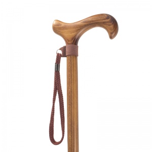 Ladies' Scorched Beech Derby Walking Cane | Health and Care