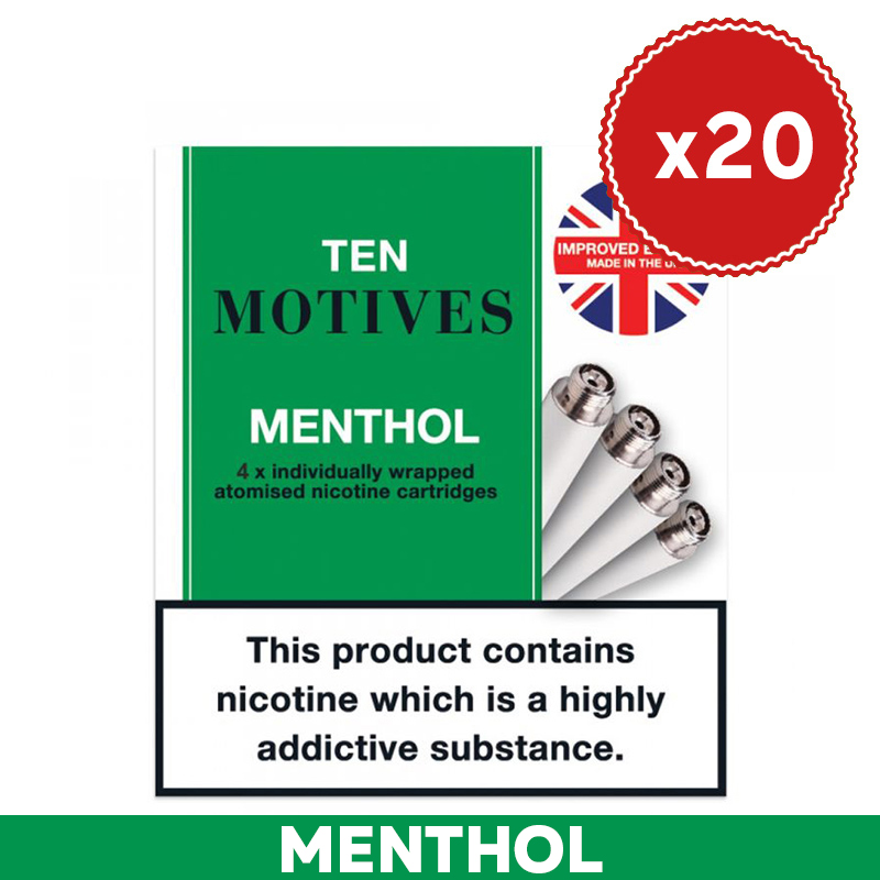 10 Motives Menthol Cartridges 20pk | Health and Care