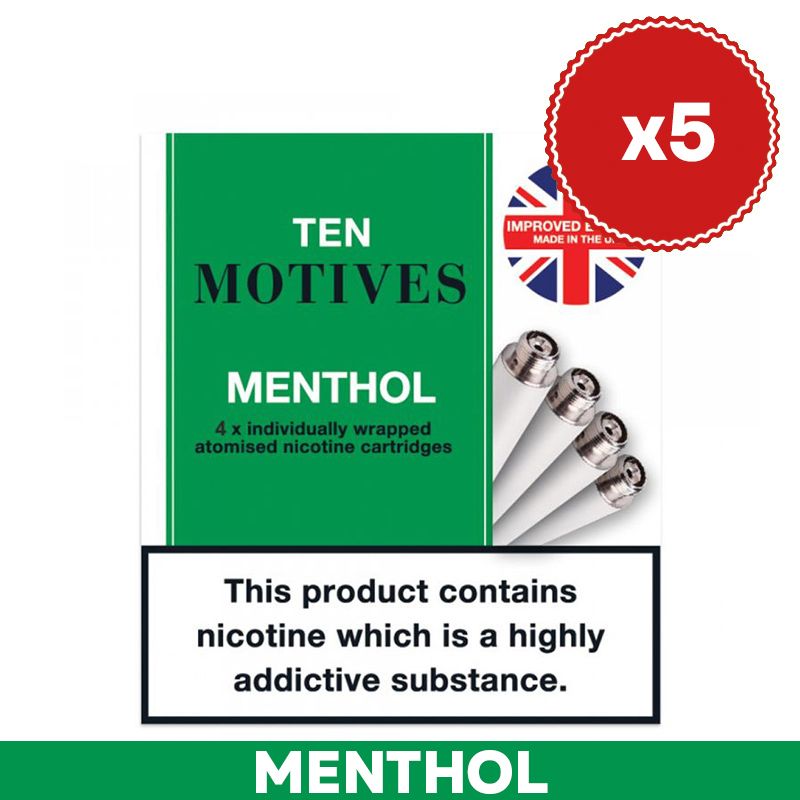10 Motives Menthol Cartridges 5pk | Health and Care